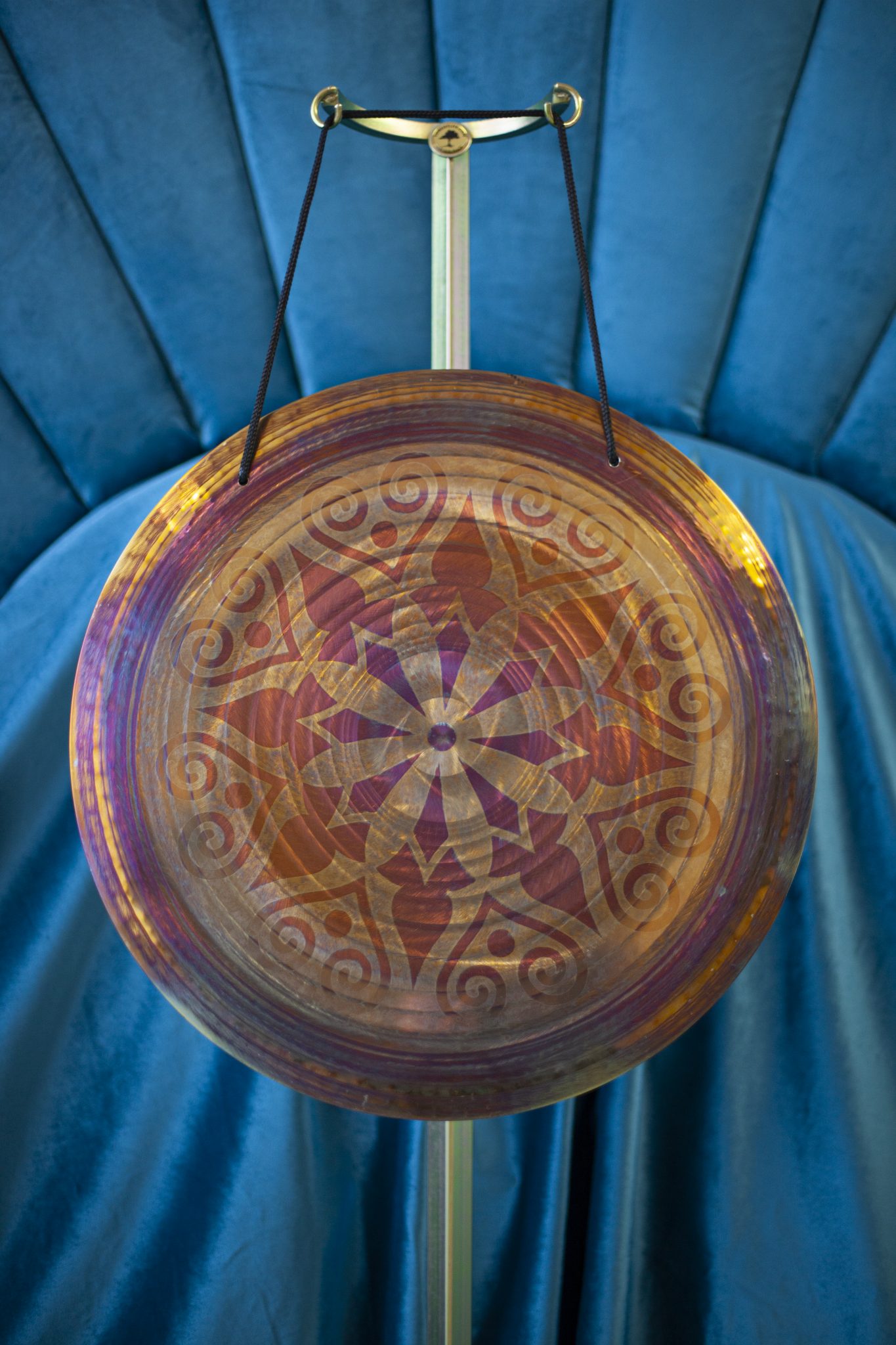 Hand Gong Mandala Lotus Flower19″/48cm by Grotta Sonora – Vlna Zdravia